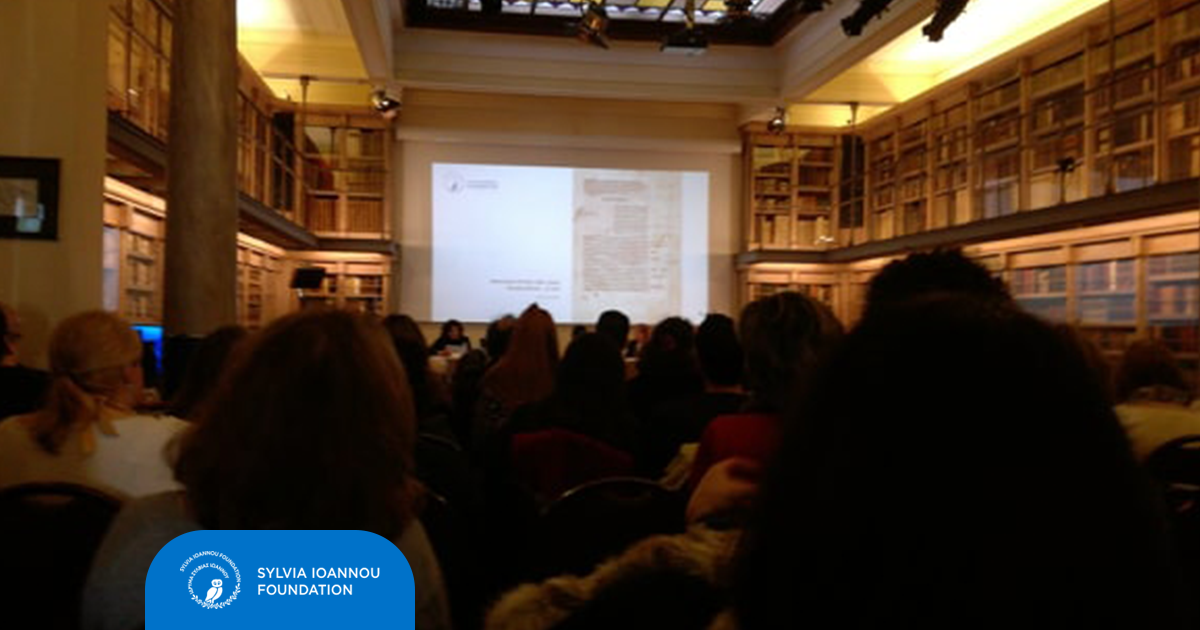 Participation in Aikaterini Laskaridis Foundation's Colloquium - Sylvia ...